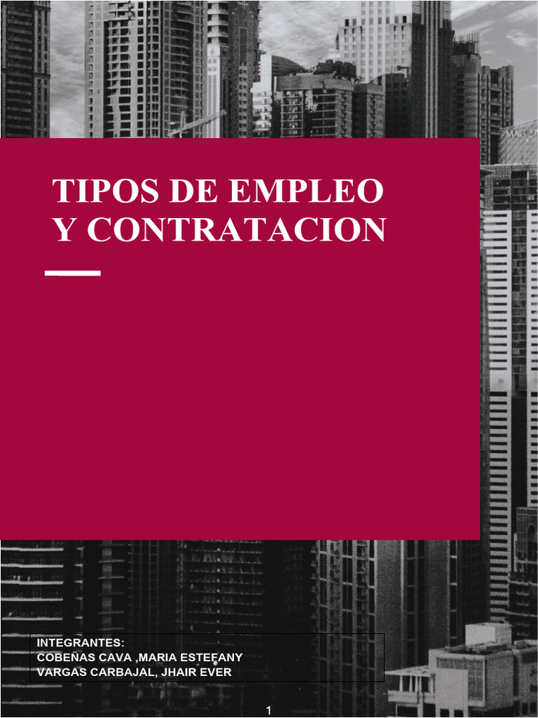 Tipos de Empleo y Desempleo Explicados | PDF | Desempleo | Empleo
