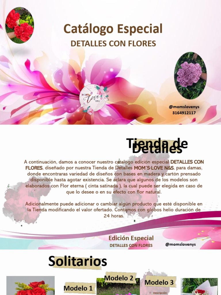 Catálogo de Detalles con Flores Edición Especial | PDF