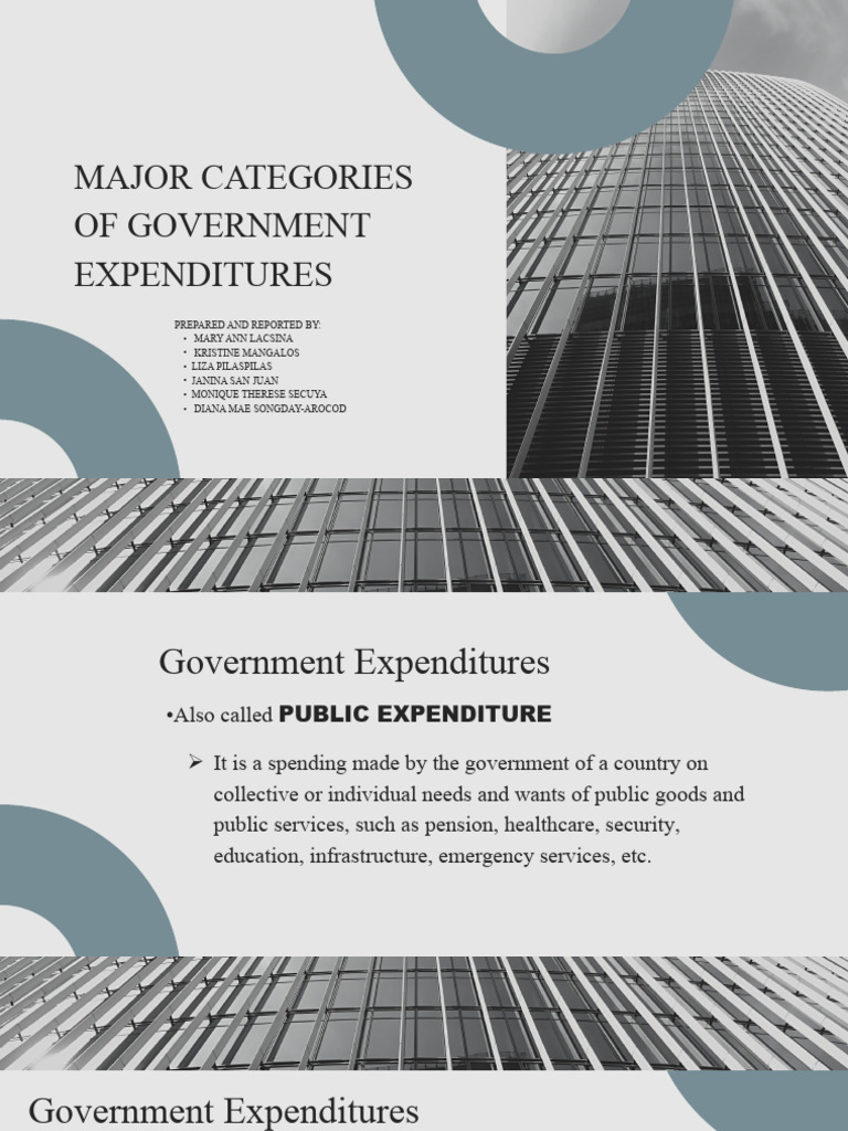 REVISED-PPT-GOVT-EXPENDITURES-CATEGORIES | PDF | Expense | Government ...
