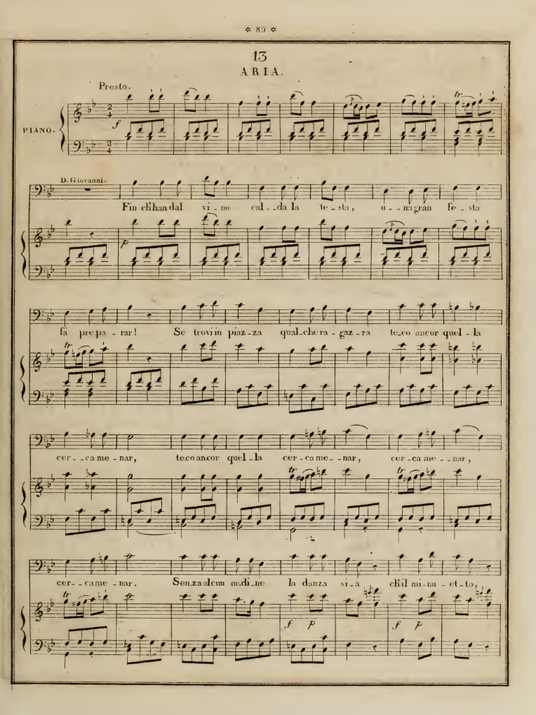 Don Giovanni Aria | PDF