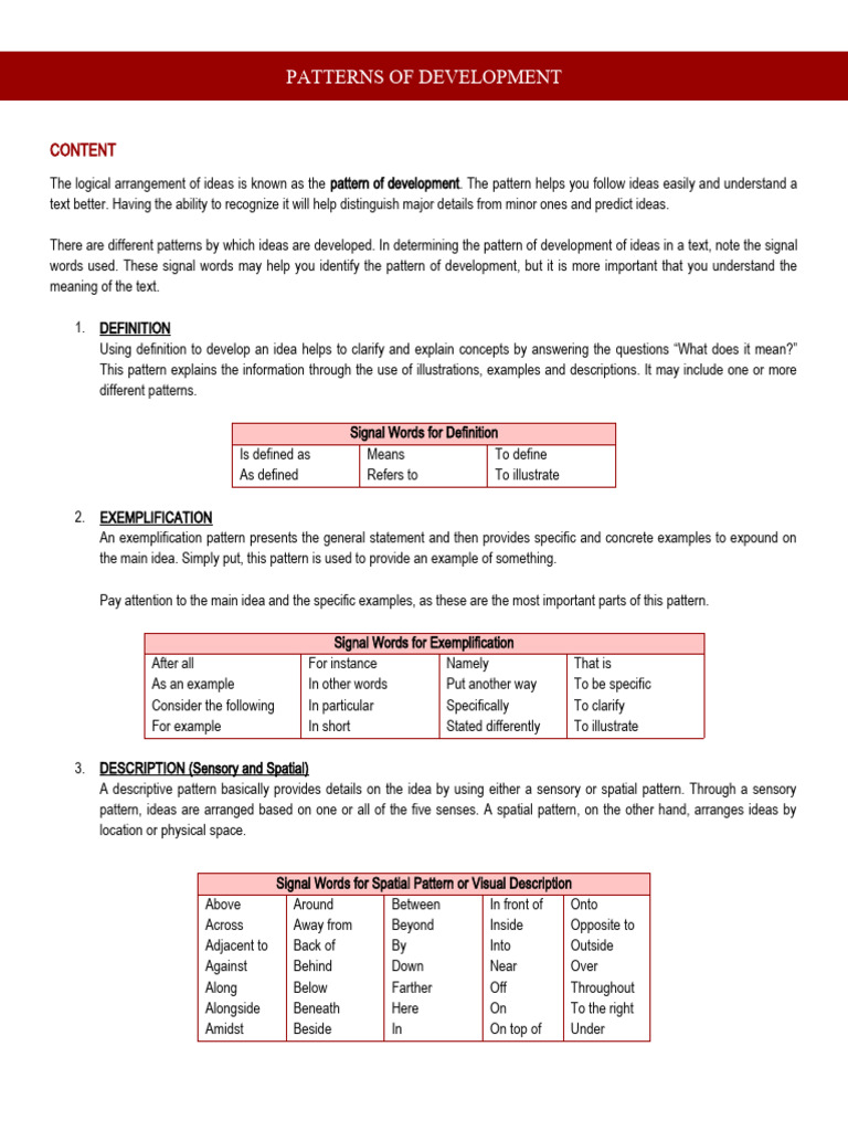 Patterns of Development in Writing | PDF | I Phone | Globalization