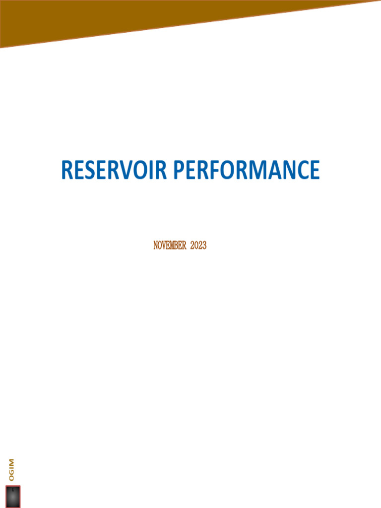 Reservoir Performance - Volumetric Calculation-Ipsas-2023 | PDF ...
