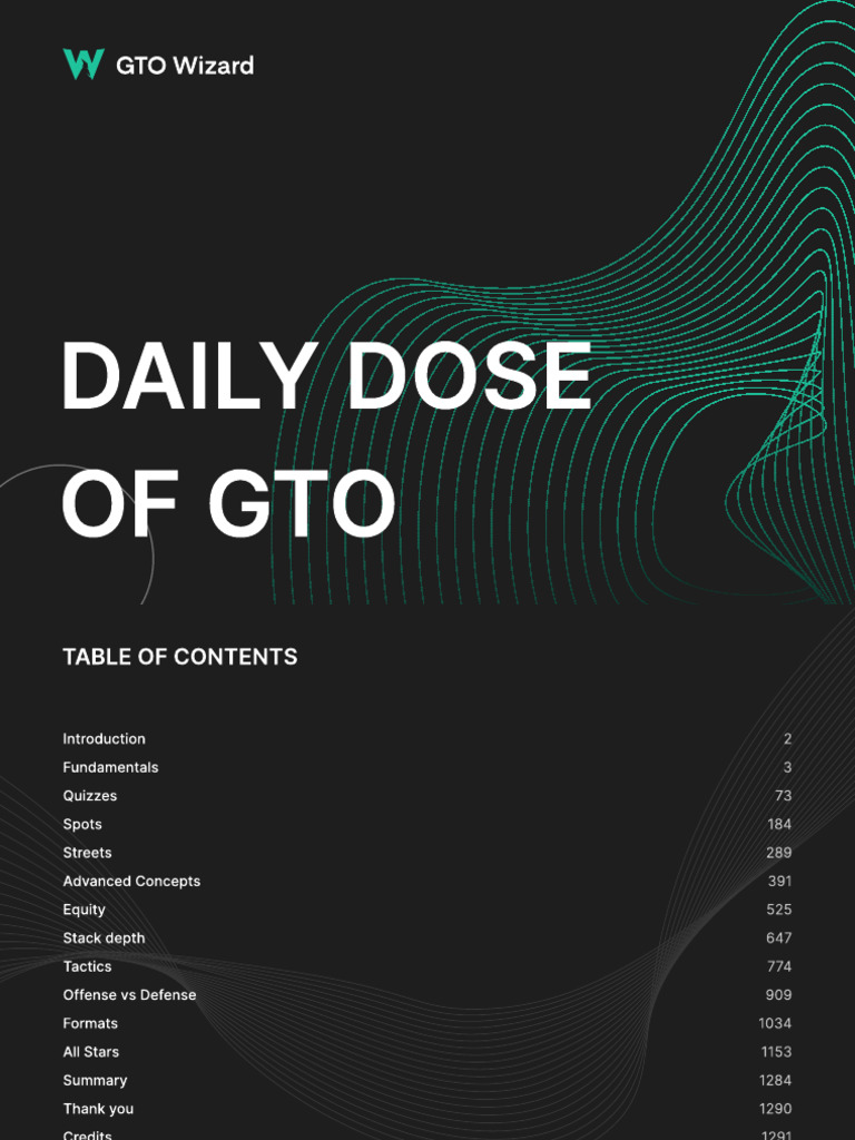 Daily Dose of GTO - Book | PDF