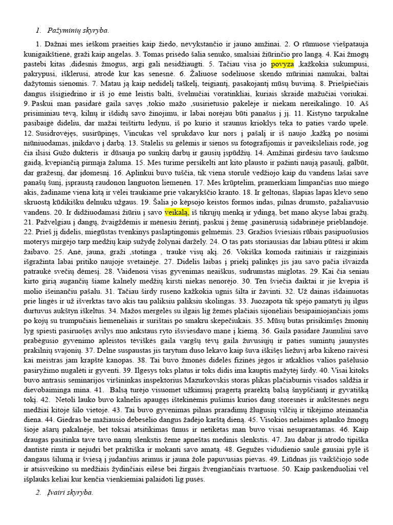 Skyryba Pažyminiai | PDF