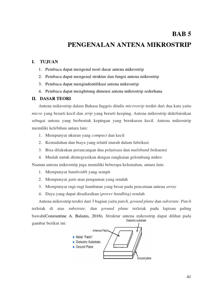 Pengenalan Antena Mikrostrip | PDF