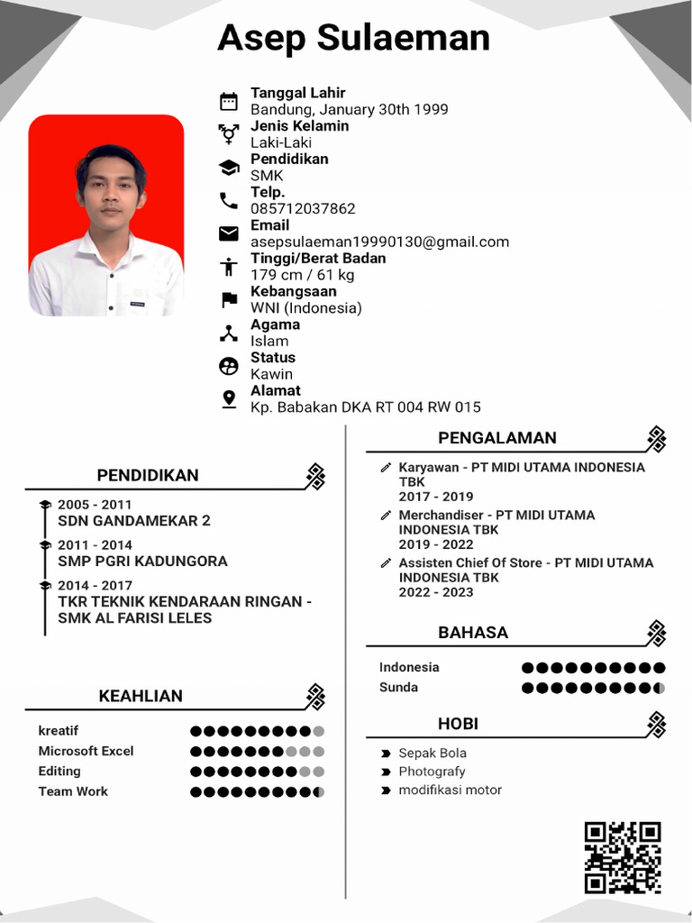 CV Asep | PDF
