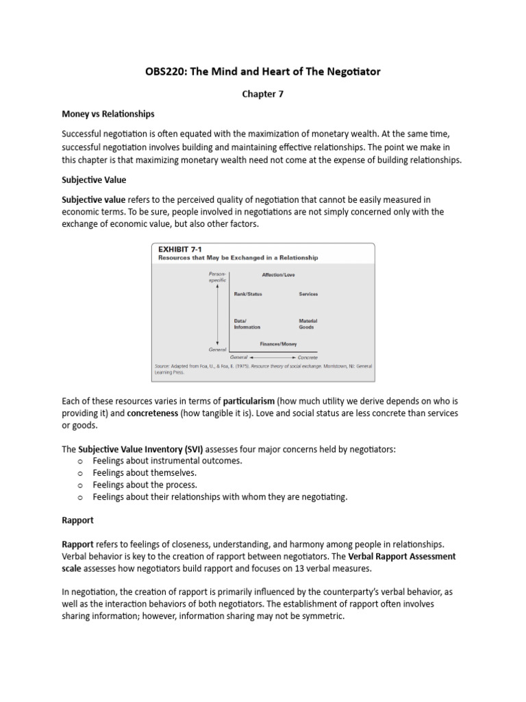 Chapter 7 | PDF | Negotiation | Feeling