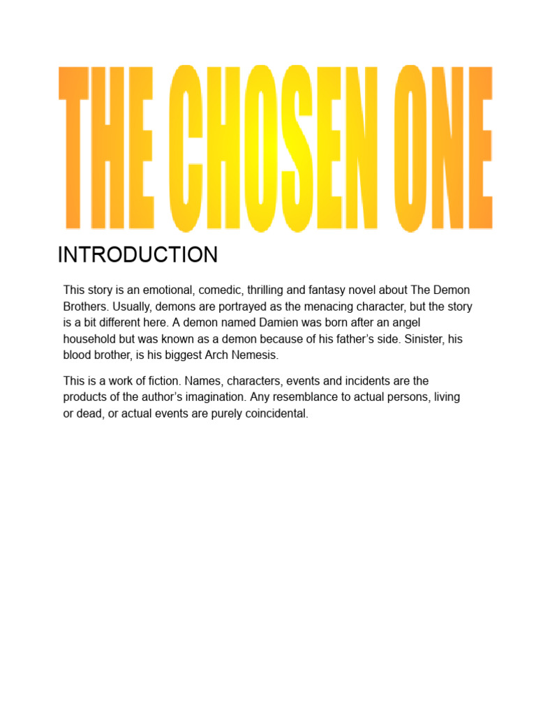 The Chosen One | PDF