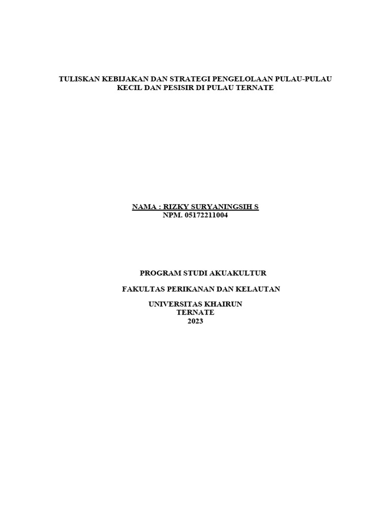 MAKALAH Ning Pak Prov | PDF