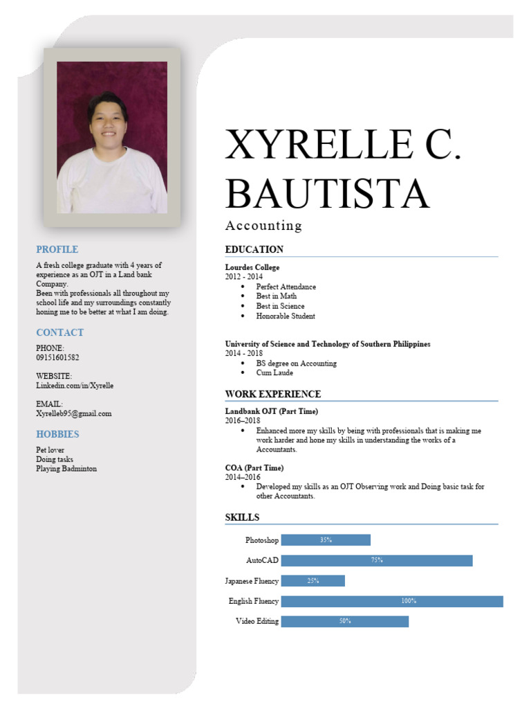 Xyrelle C. Bautista: Accounting | PDF