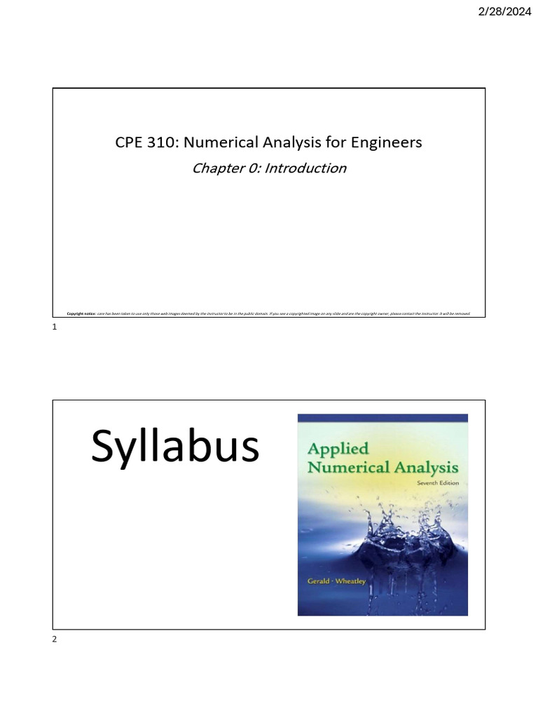 CH 0 | PDF | Numerical Analysis | Equations