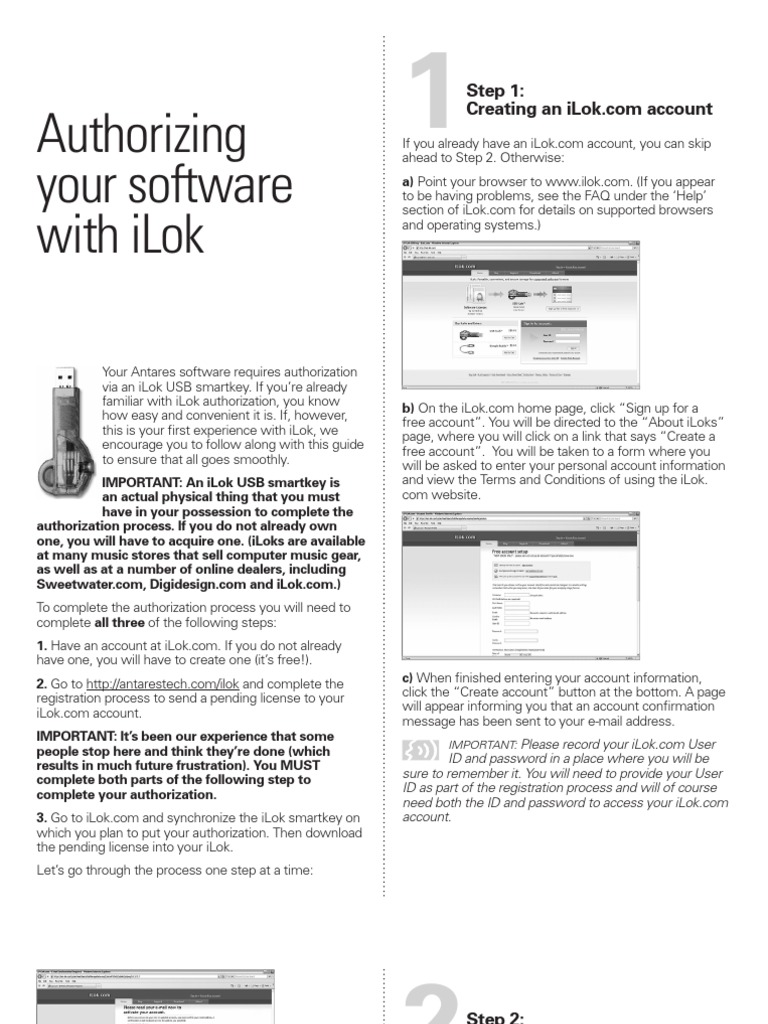 Ilok Authorization Guide | PDF | User (Computing) | Email
