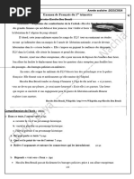Sujets de composition 4AM 1er trimestre | PDF | Phrase | Clause