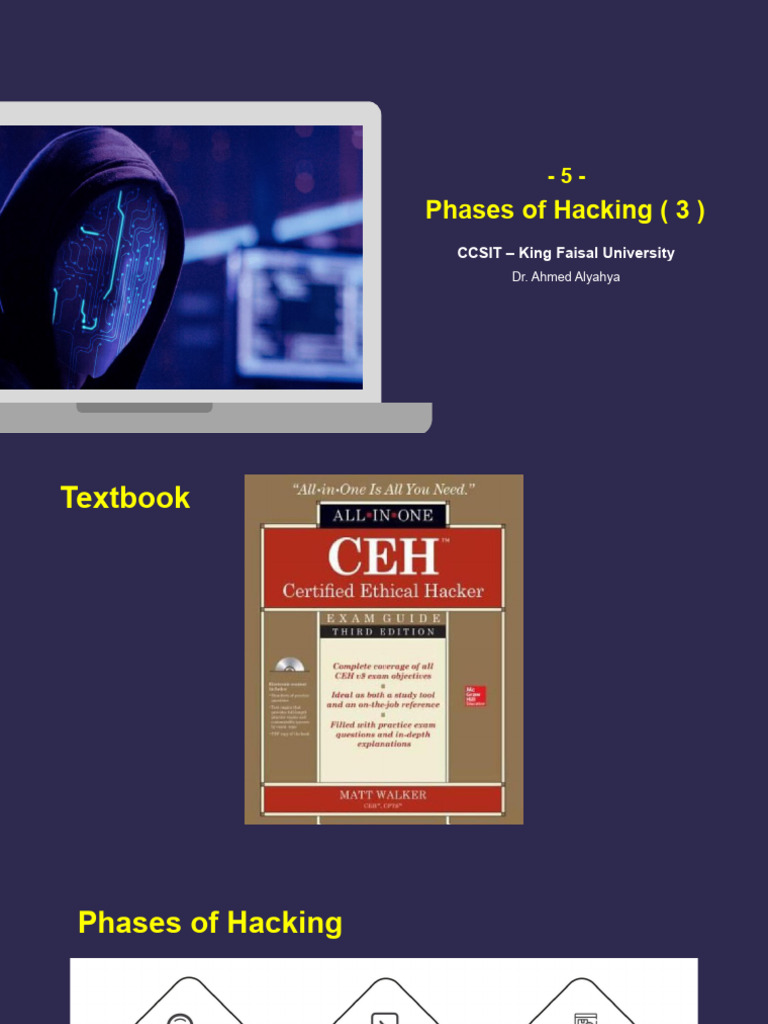 Lecture 5 - Phases of Hacking | PDF | Denial Of Service Attack | Domain ...