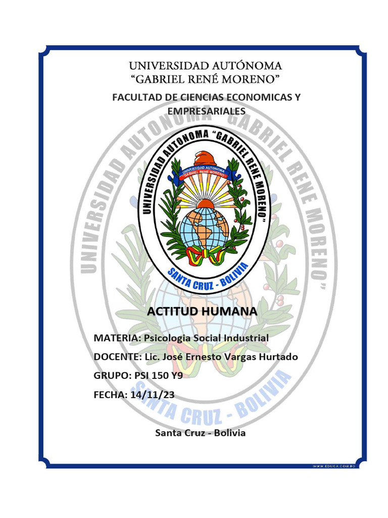 Actitud Humana | PDF | Actitud (psicología) | Aprendizaje