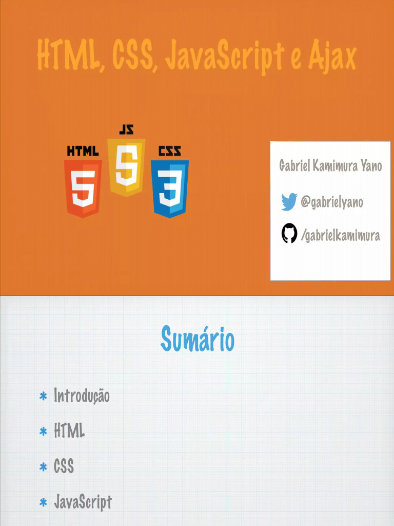 Revisão Html Js Css Jquery E Ajax Pdf