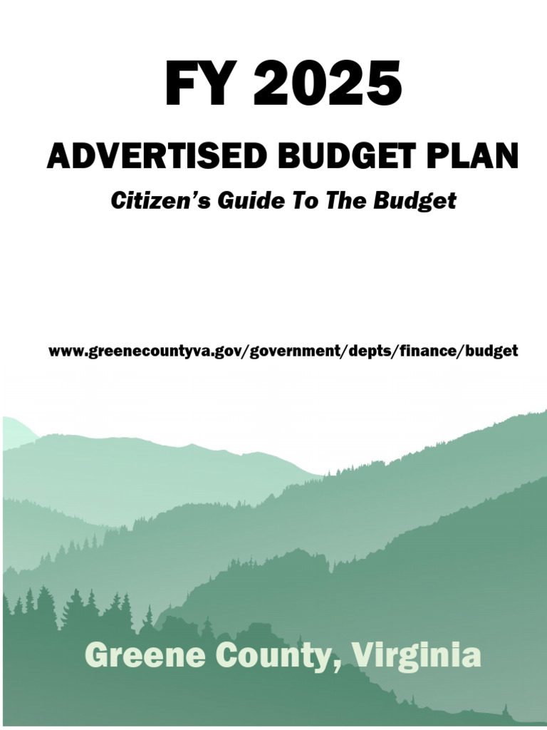 Greene County FY2025 Citizens Guide FINAL CMS | PDF | Taxes | Property Tax