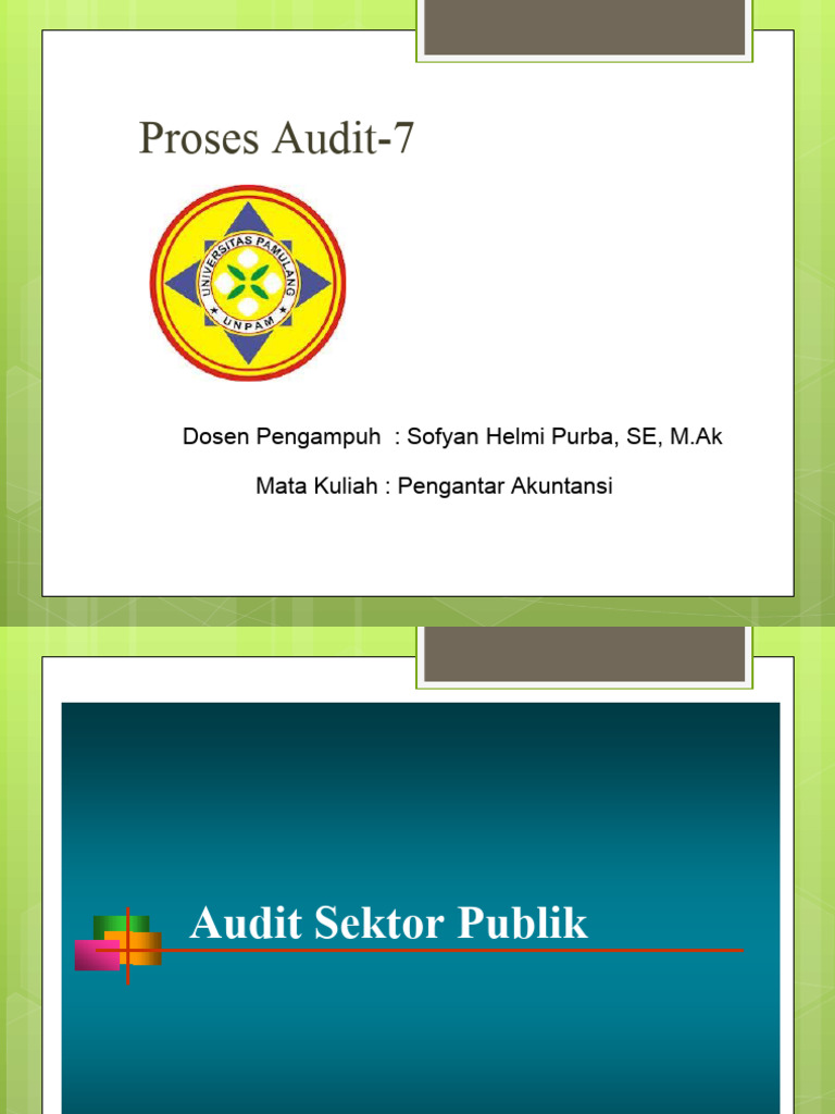 Proses Audit 7-Audit Sektor Publik & Audit Management | PDF