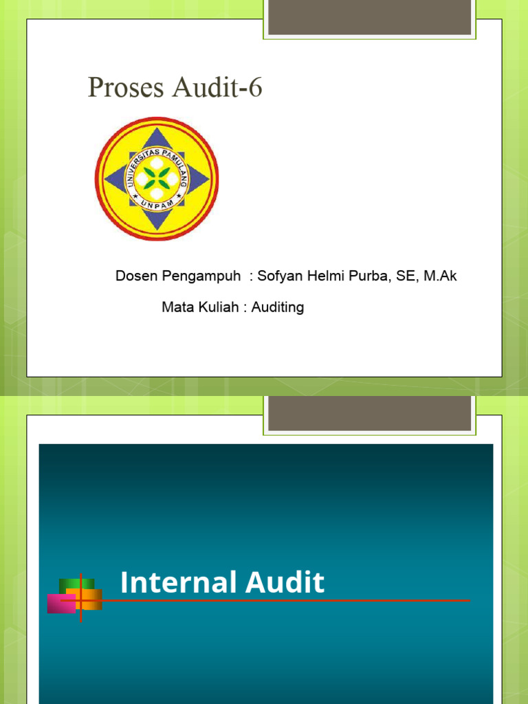Proses Audit 6-Internal Audit | PDF