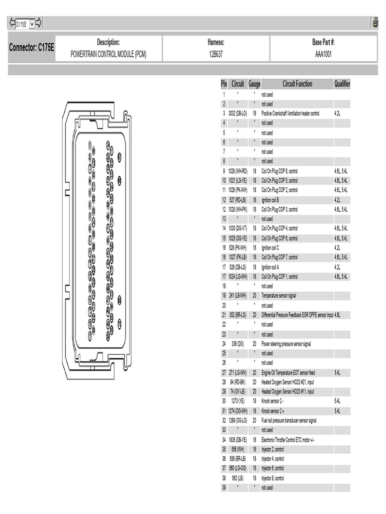 C175E | PDF | Throttle | Electrical Connector
