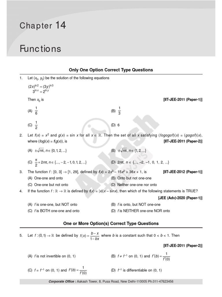 M Ch-14 Functions | PDF