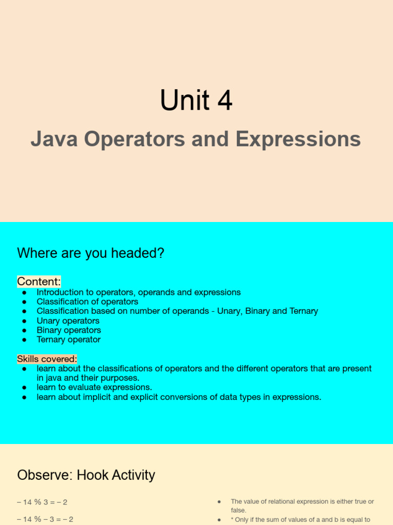 4.1 Operators Operands Expressions 2 | Download Free PDF | Computer ... 4.1 Operators Operands Expressions 2 | Download Free PDF | Computer ...