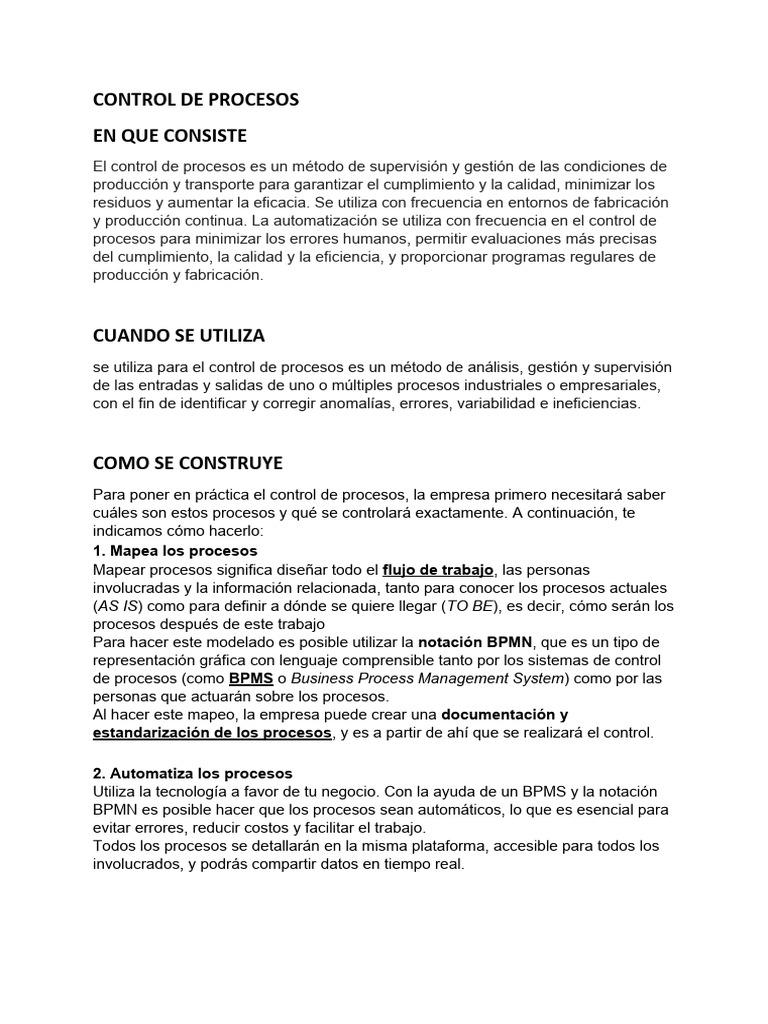 Control de Procesos | PDF | Gráfico de dispersión | Business
