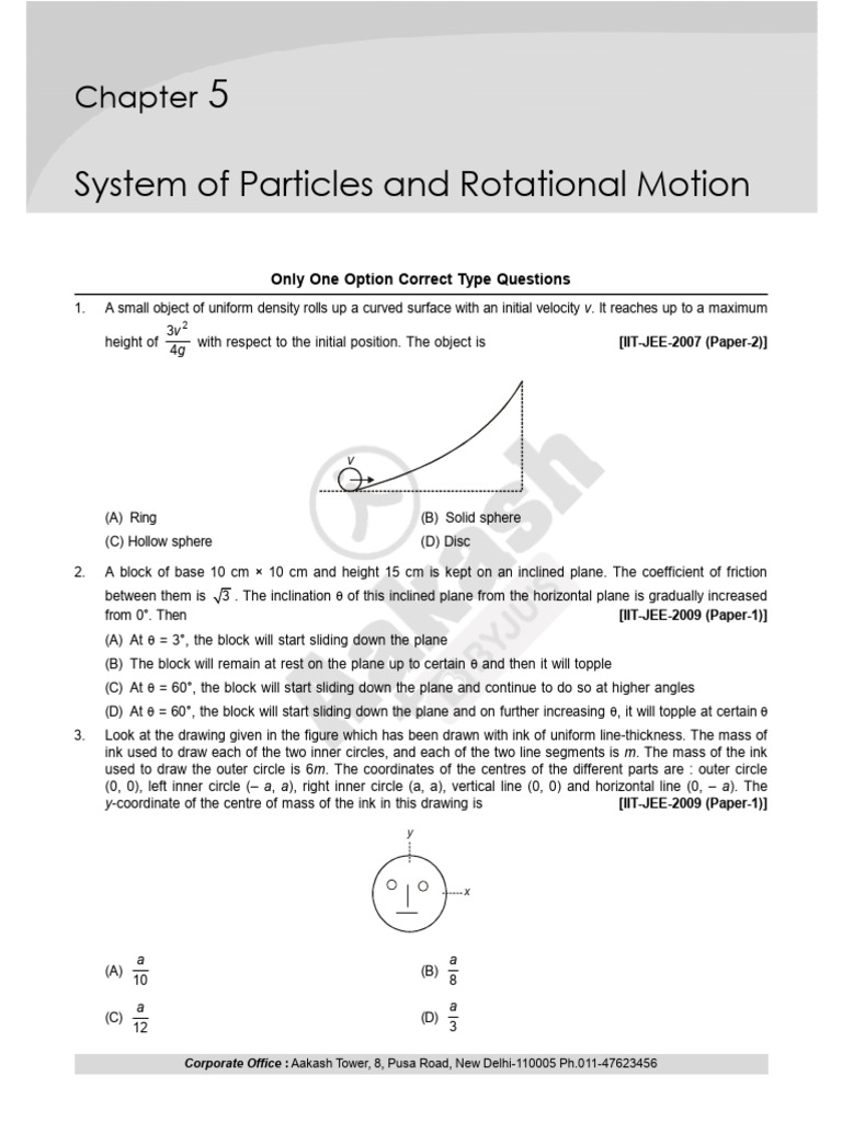 P Ch-05 System+of+Particles+and+Rotational+Motion | PDF