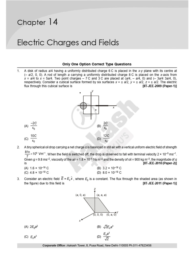 P Ch-14 Electric+Charges+and+Fields | Download Free PDF | Electric ...