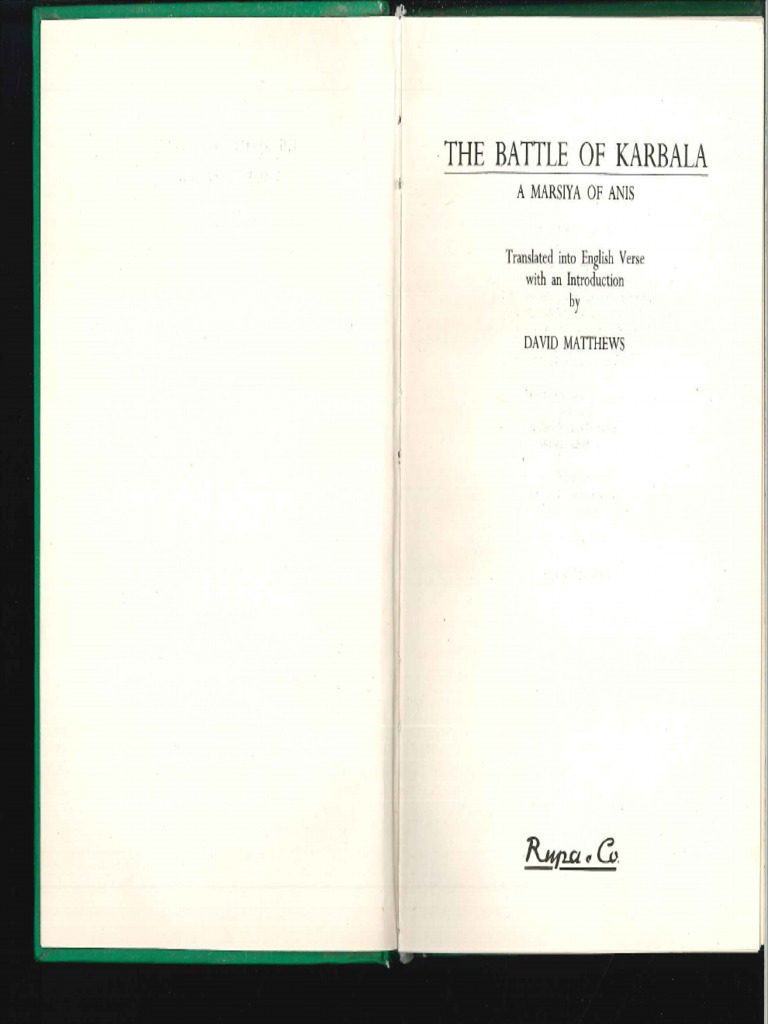 The Battle of Karbla | PDF