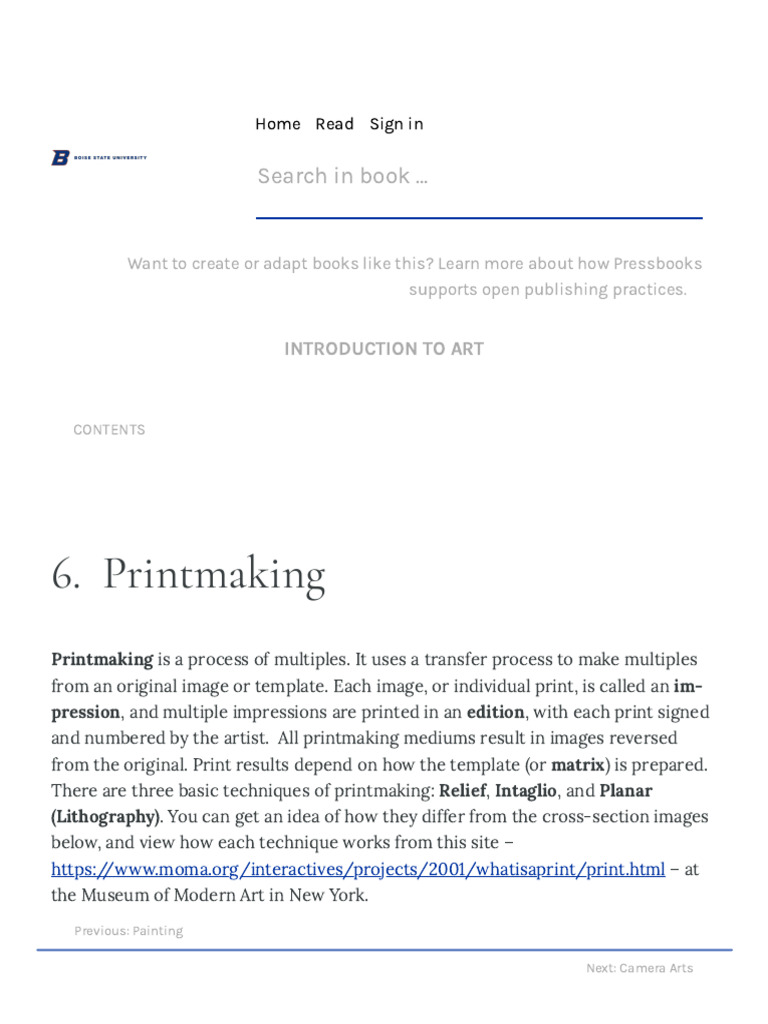 Printmaking - Introduction To Art | PDF | Printmaking | Lithography