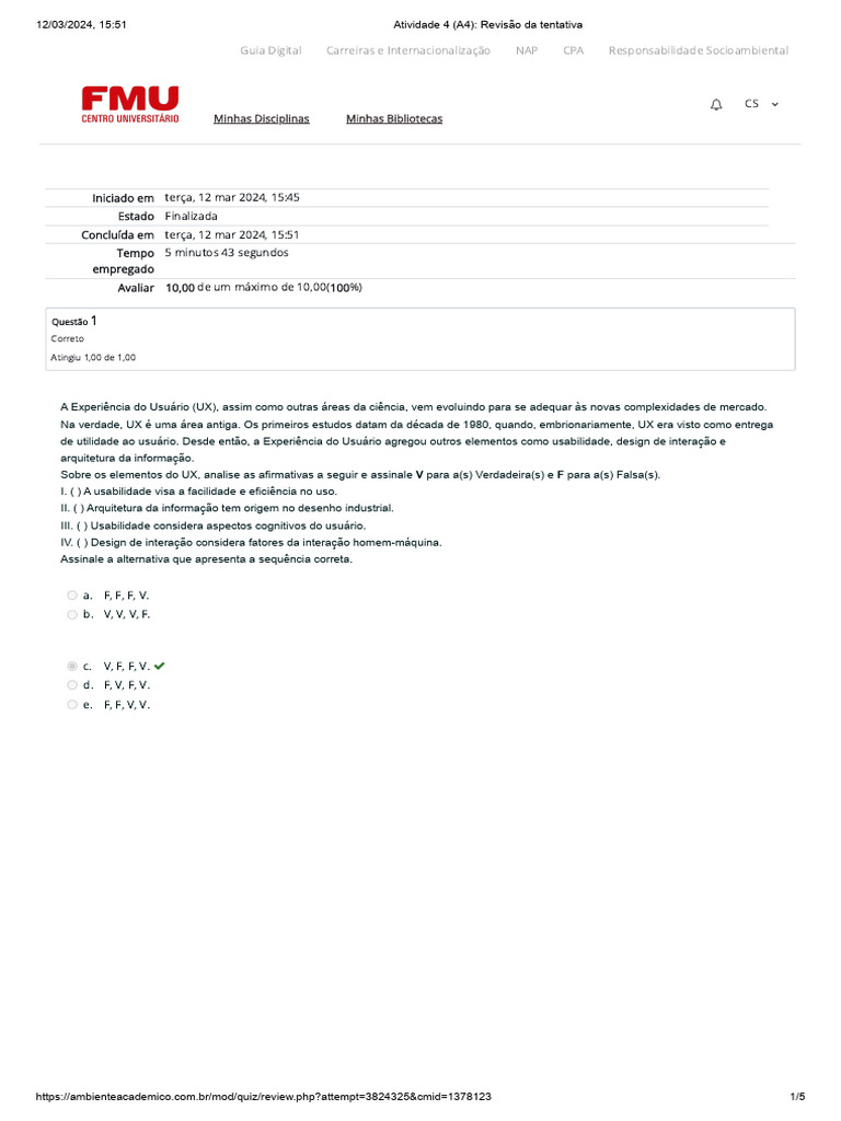 Atividade 4 (A4) - DESENVOLVIMENTO INTEGRADO DE PRODUTOS | PDF