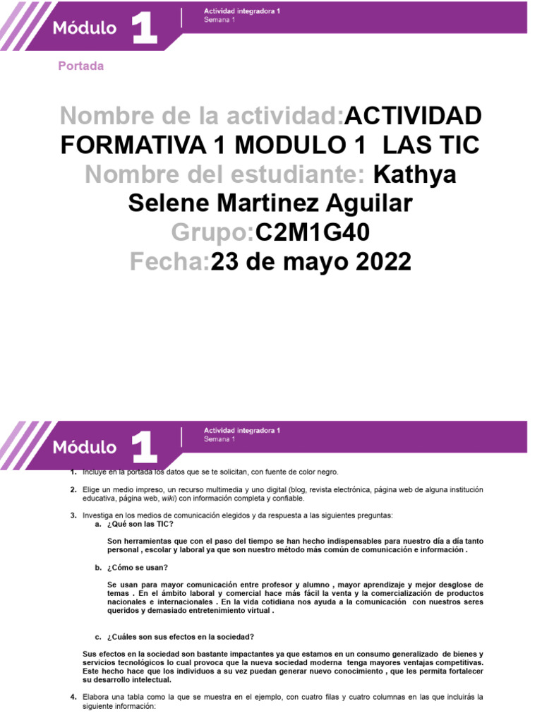 Modulo1 S1 Pdf Tecnología De Información Y Comunicaciones Información