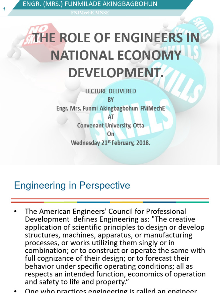 The Role of Engineers in National Economy Development | PDF | Economic ...