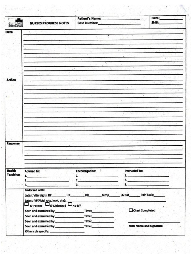 Nurses Notes | PDF
