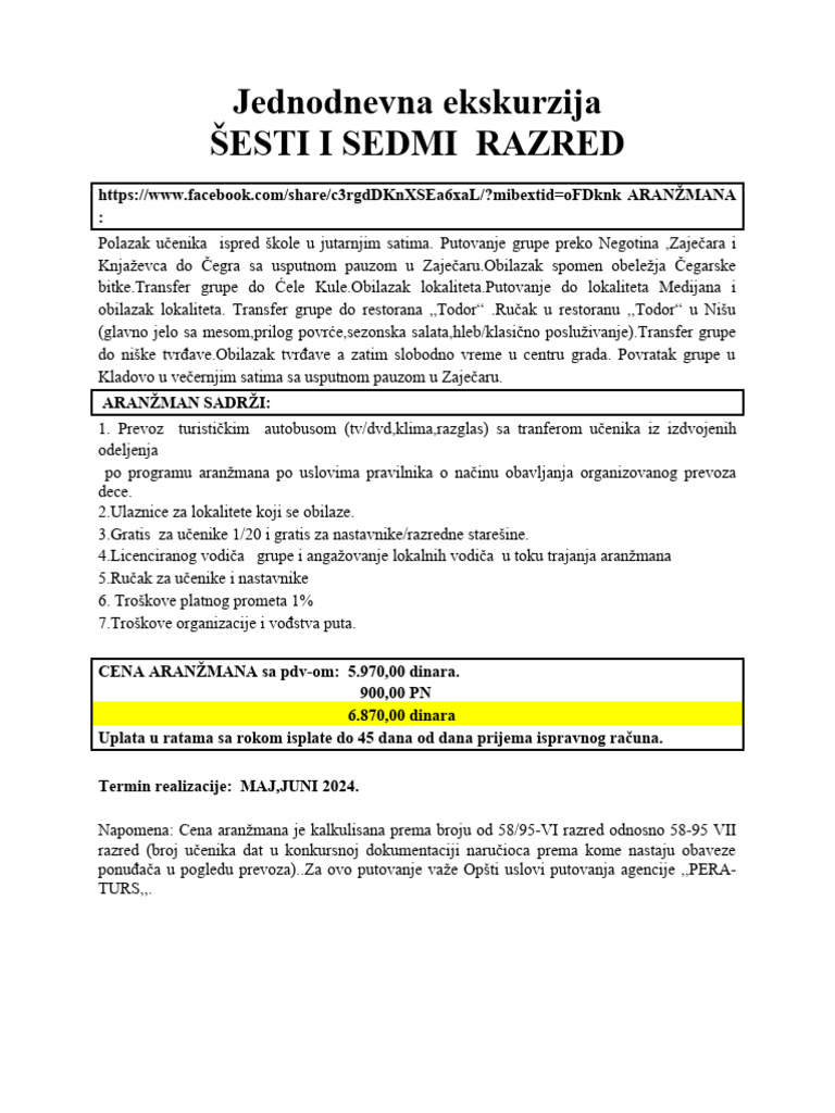 Ponude 7 - Razred | PDF