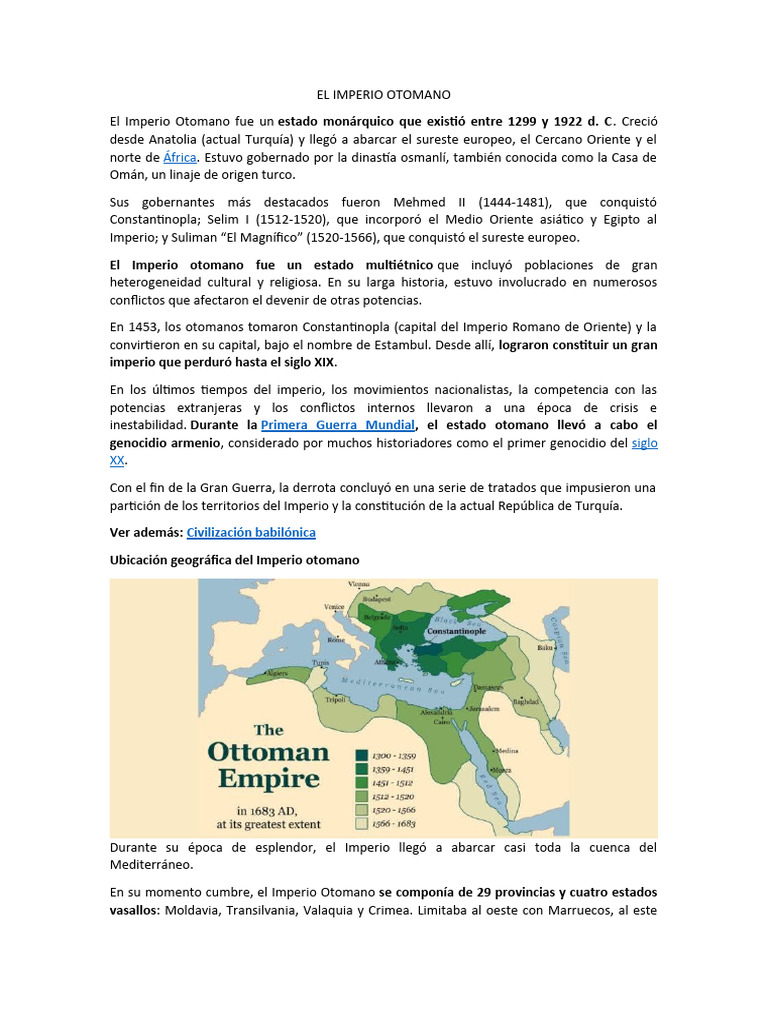 4 El Imperio Otomano | PDF | Historia