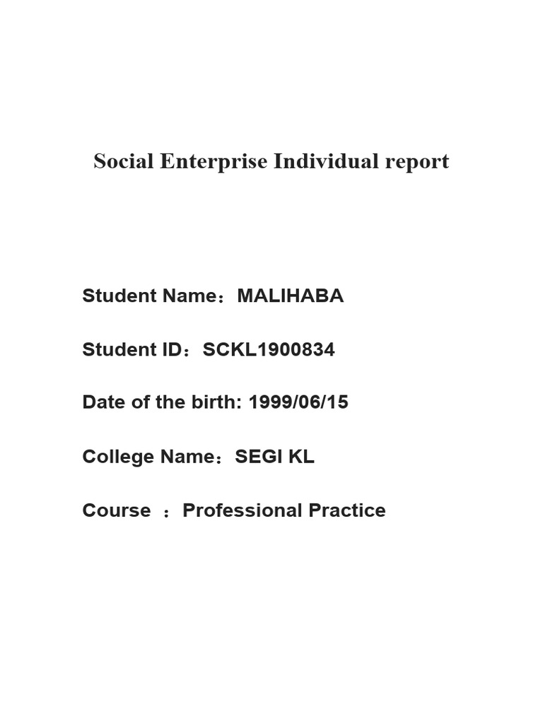 PPD1 Individual Report | Download Free PDF | Decision Making | Experience