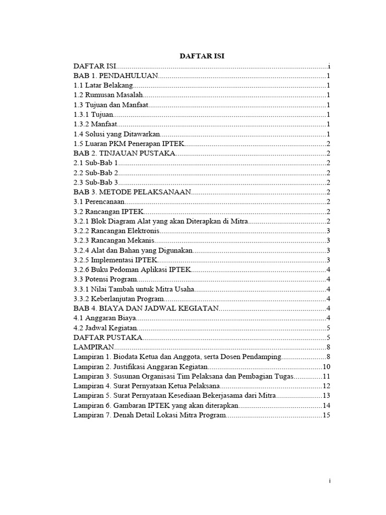 Template PKM-PI Fix | PDF