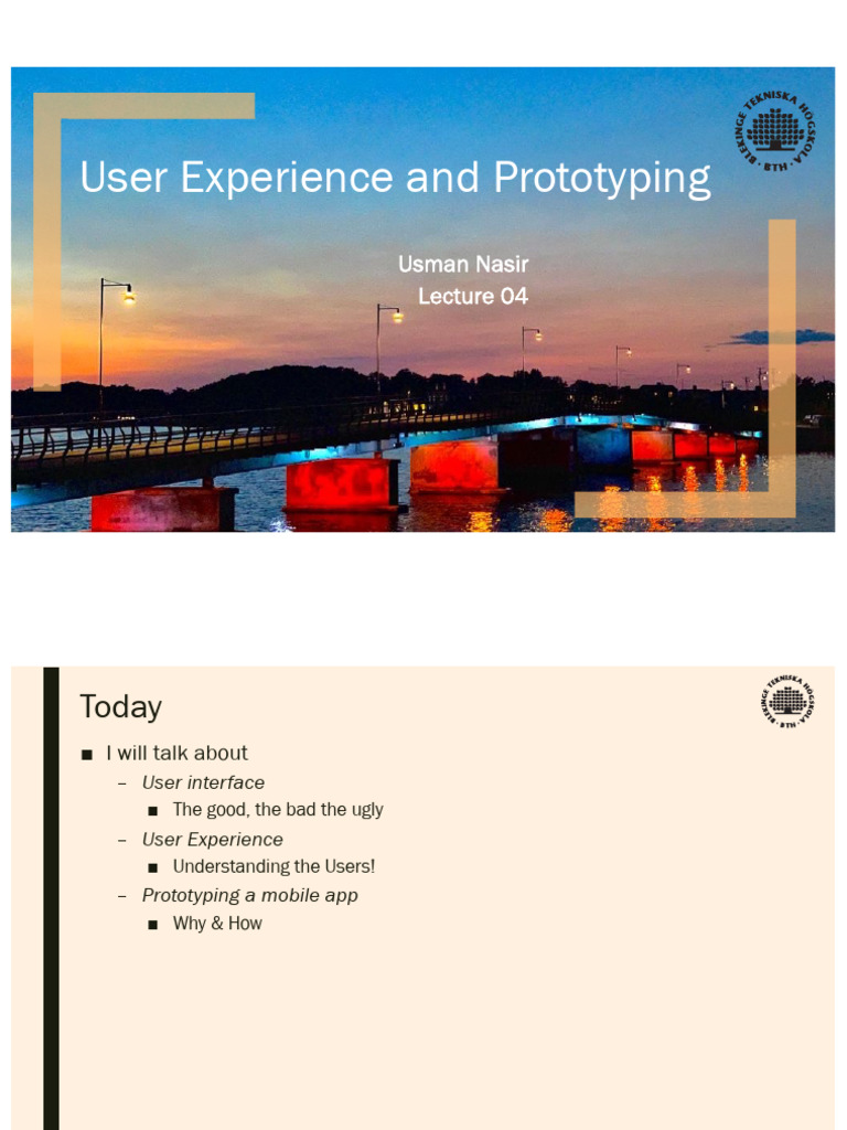 L04 User Experience and Prototyping | Download Free PDF | User Interface | Prototype