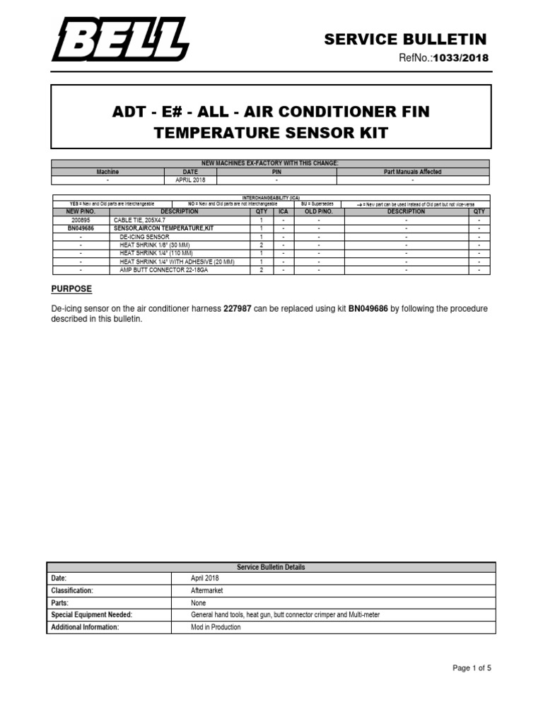 ADT Air Conditioner Sensor Replacement Guide | PDF | Electrical ...