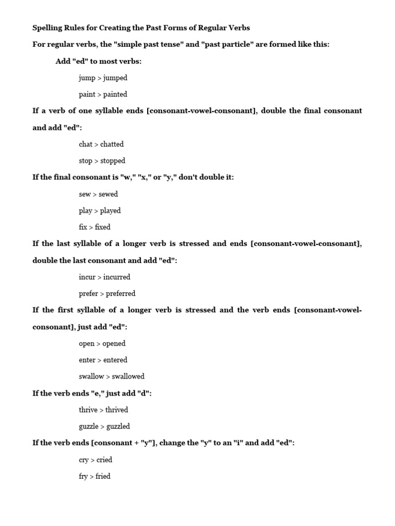 Four Principal Parts of Verbs | PDF