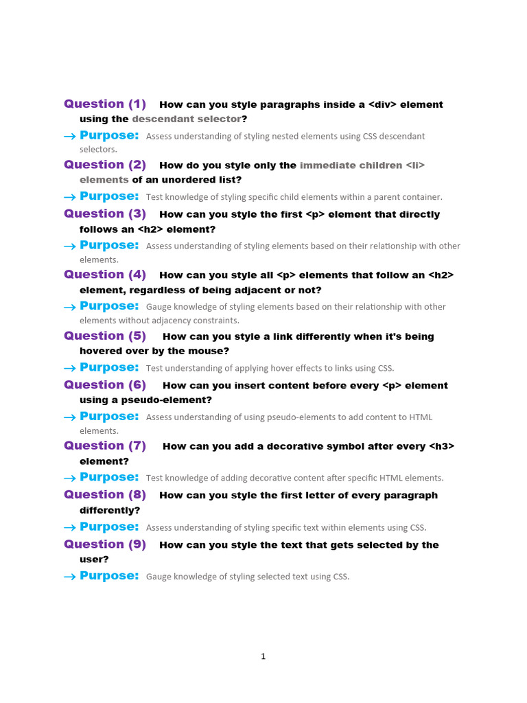 How Can You Style Paragraphs Inside A | Download Free PDF | Html Element | Text