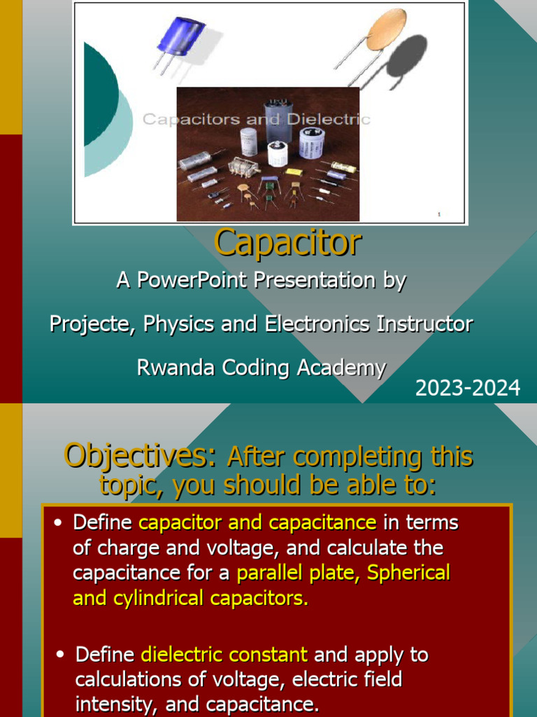 Capacitor | PDF | Capacitor | Capacitance