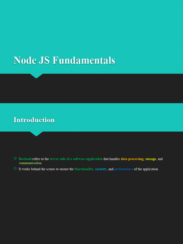 Node Fundamentals | PDF | Computers