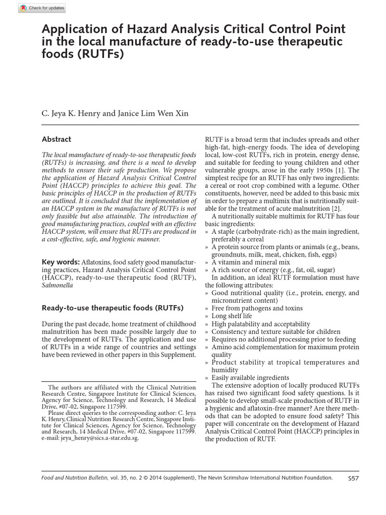 Hazard Analysis For Peanut Butter | PDF | Hazard Analysis And Critical Control Points | Peanuts