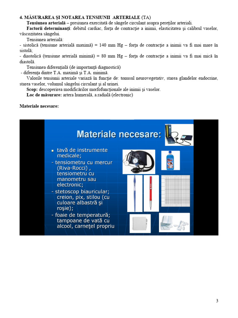 Functiile Vitale Tensiunea Arteriala | PDF