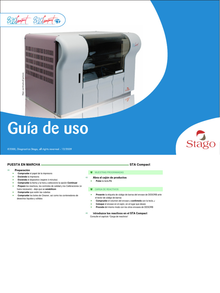 Carga y Calibración en STA Compact | PDF