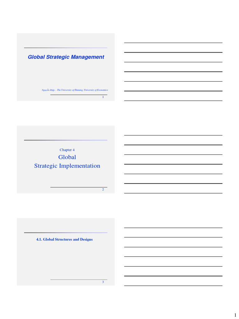 Global Strategic Management - Hiep 2013 - Chapter 4 - Part 1 - Global ...