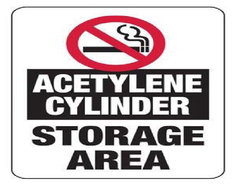 acetylene cylinder storage area | PDF